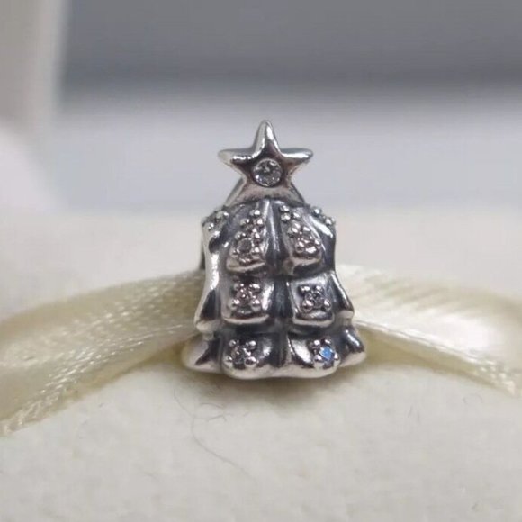 Pandora | Jewelry | Pandora Sterling Silver Tree Lights And Faux Gem ...